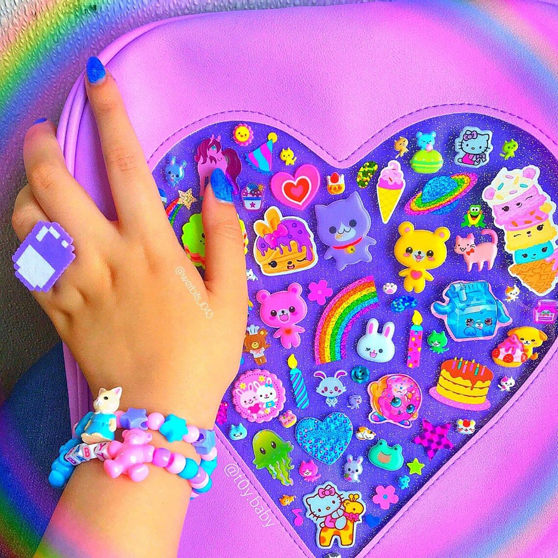 Kidcore Wall Collage Kit, Kidcore Room Decor, Kidcore Aesthetic Collage ...