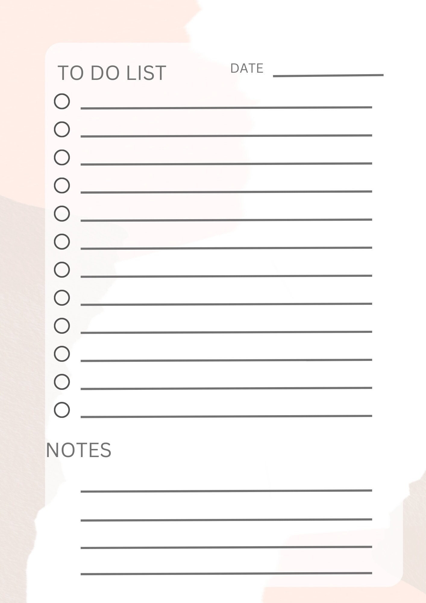Minimal to Do List Printable, Simple Tasks List Template, Productivity ...