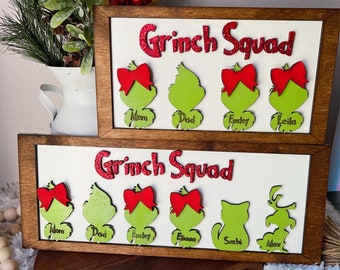 Grinch Squad Christmas Svg - Etsy