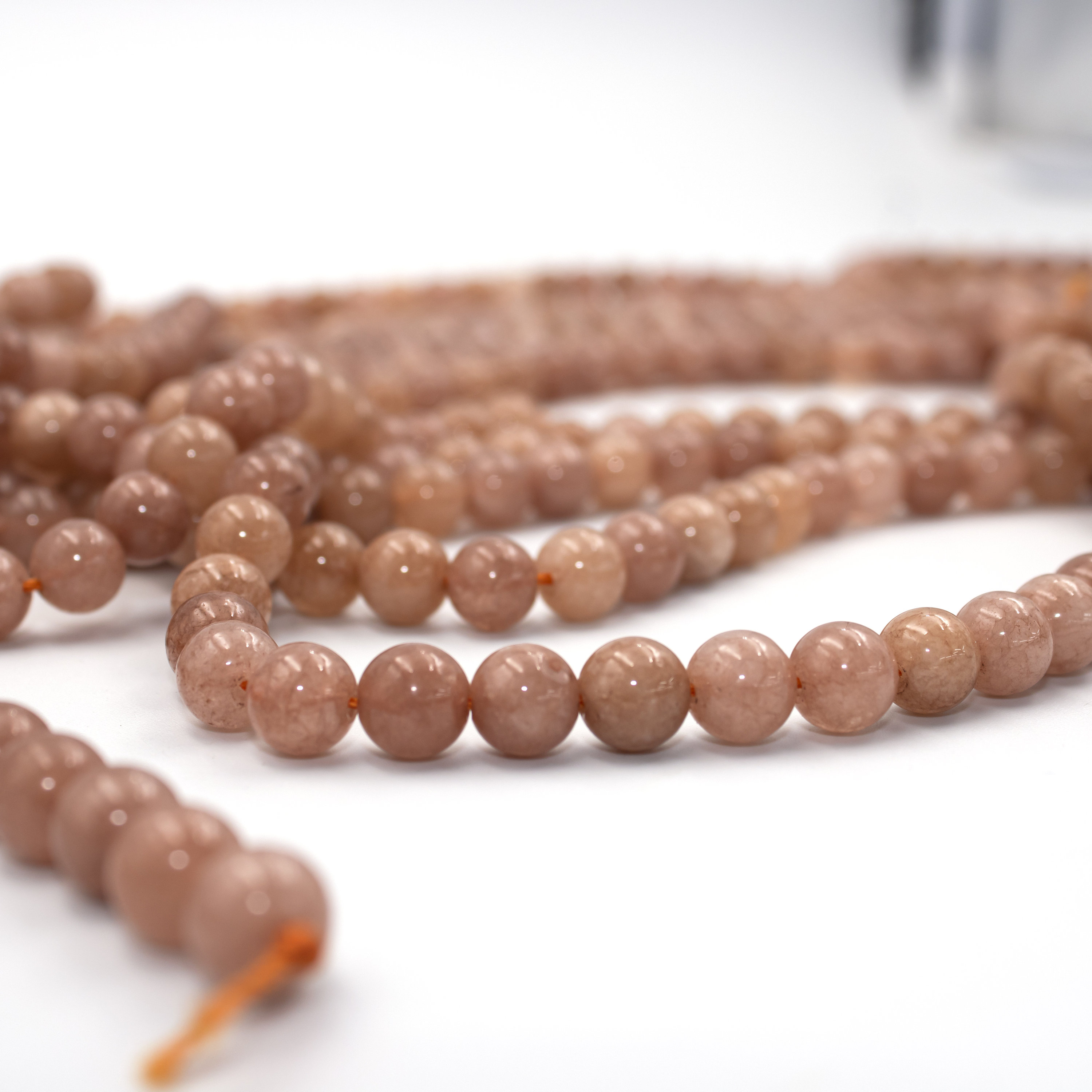 Sunstone Smooth Round Beads for Jewelry Making Beads 8mm 16"strand ...