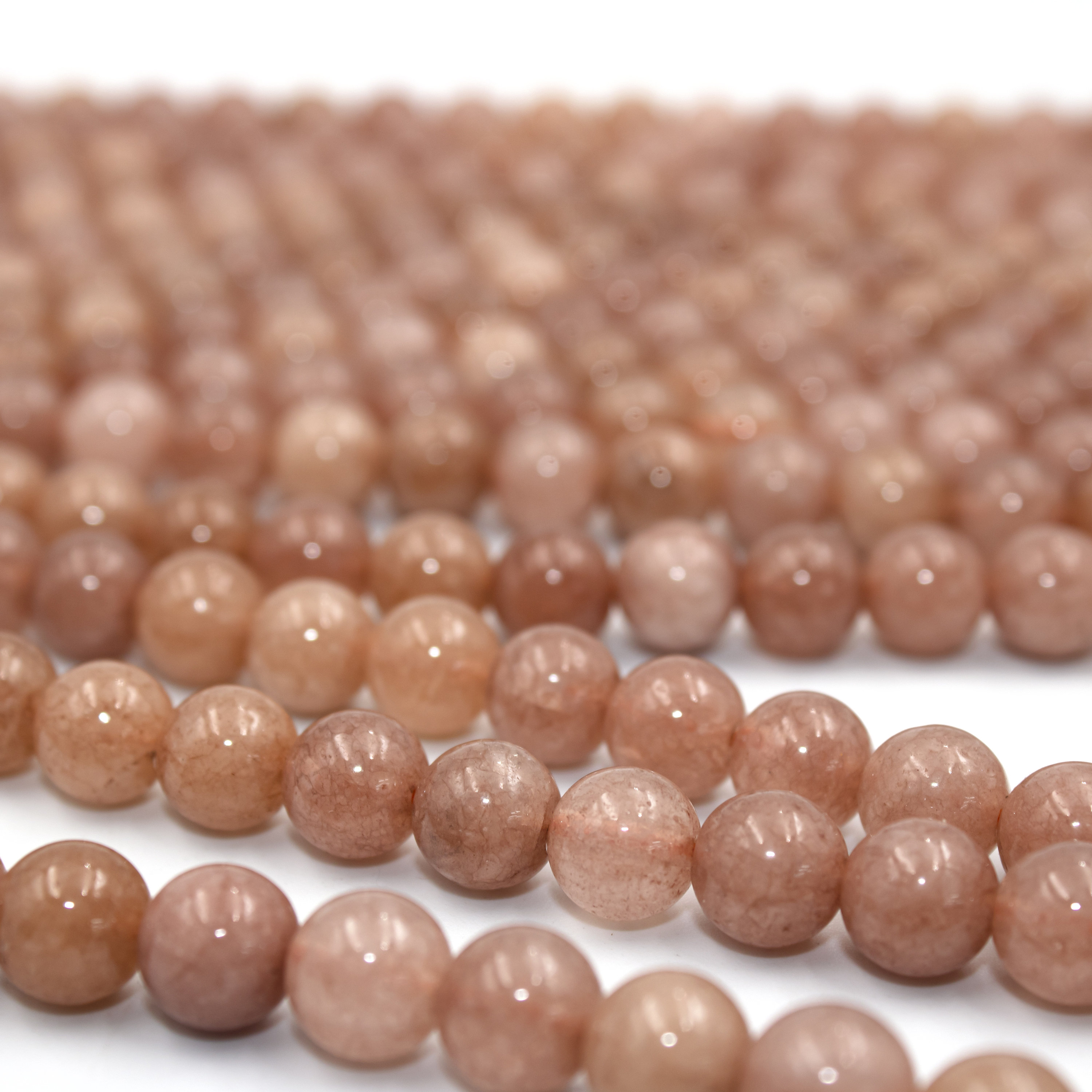 Sunstone Smooth Round Beads for Jewelry Making Beads 8mm 16"strand ...