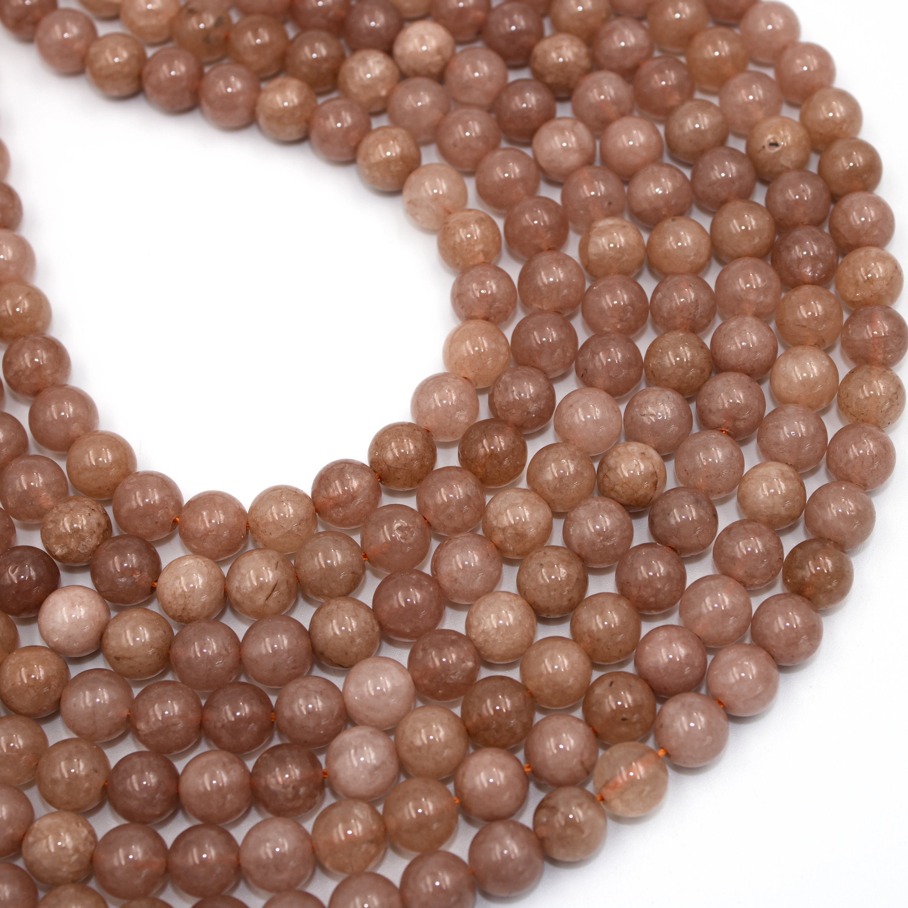 Sunstone Smooth Round Beads for Jewelry Making Beads 8mm 16"strand ...