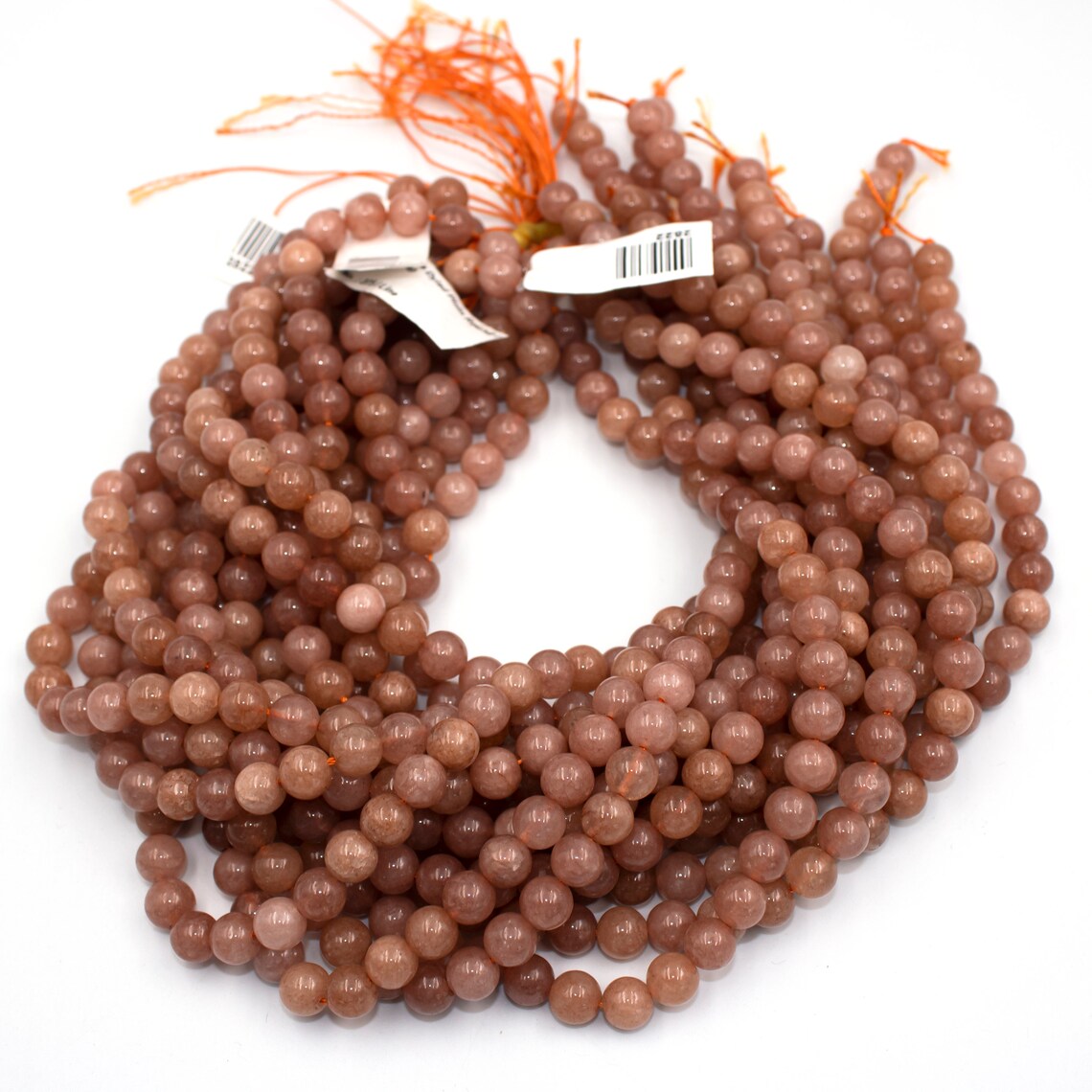 Sunstone Smooth Round Beads for Jewelry Making Beads 8mm 16"strand ...