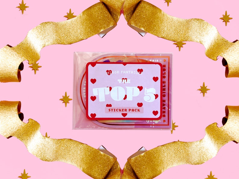 Cute Retro Aesthetic Bestseller Sticker Pack With Holographic - Etsy