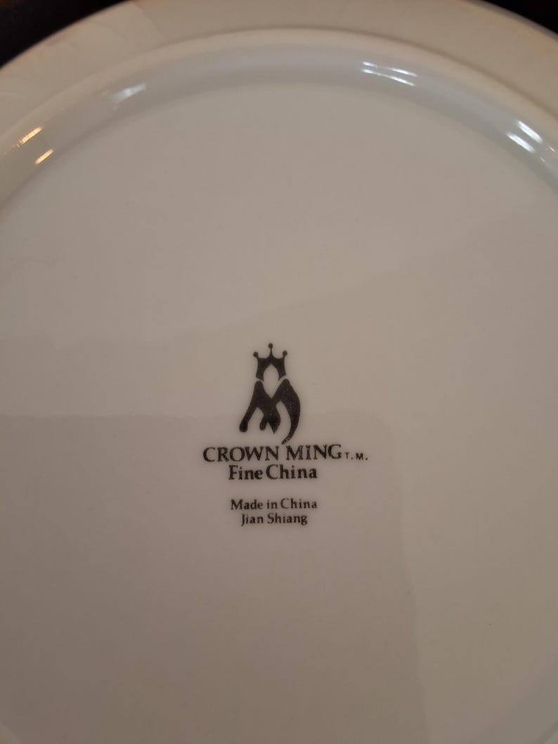 Vintage Crown Ming Jian Shiang "spring Garden" Fine China Vegetable ...