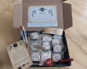 Protection Spell Jar Kit - Etsy