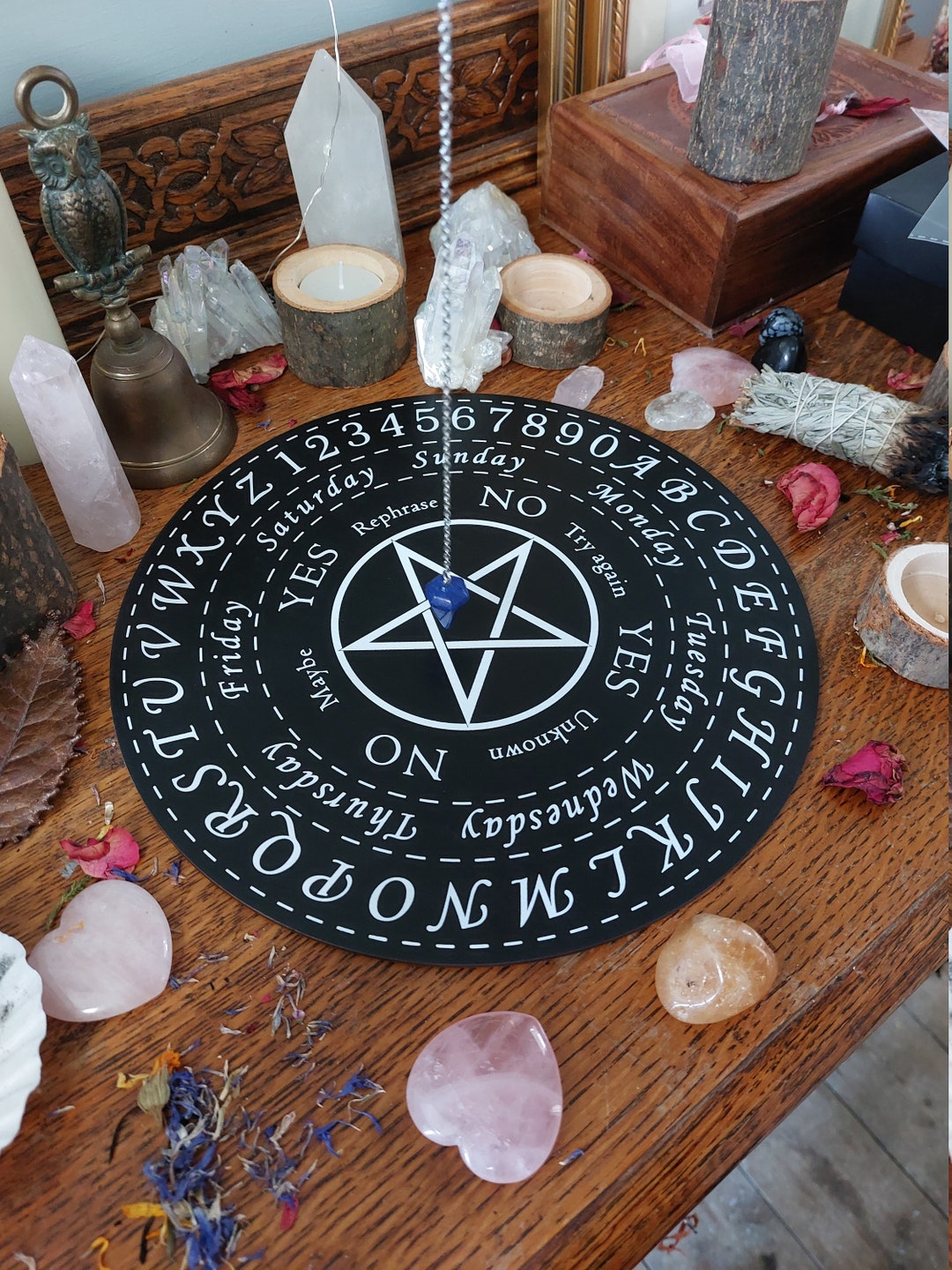 Dowsing Pendulum Board Set - Etsy