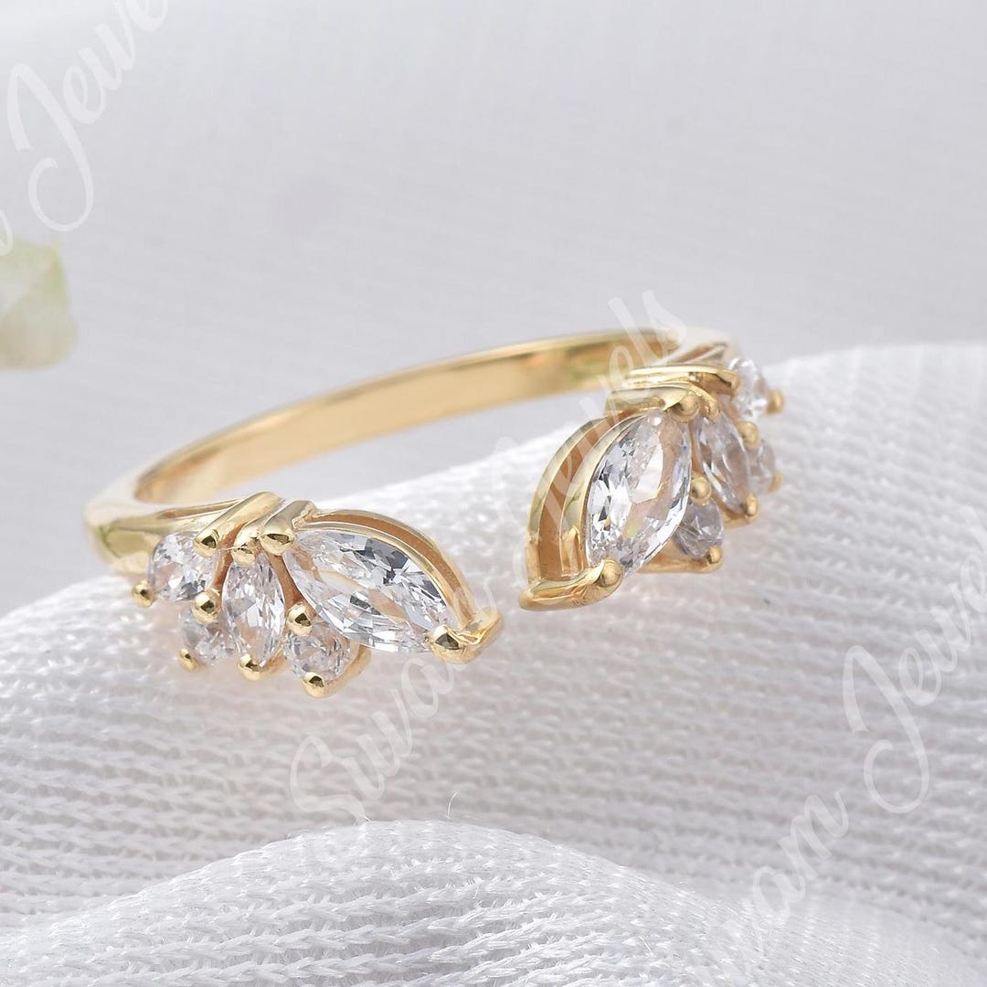 Open Stackable Ring , Wedding, Anniversary, Engagement Stackable Band ...
