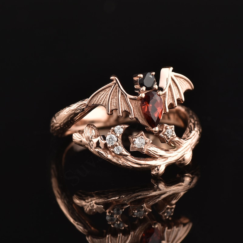 Bat Ring - Etsy