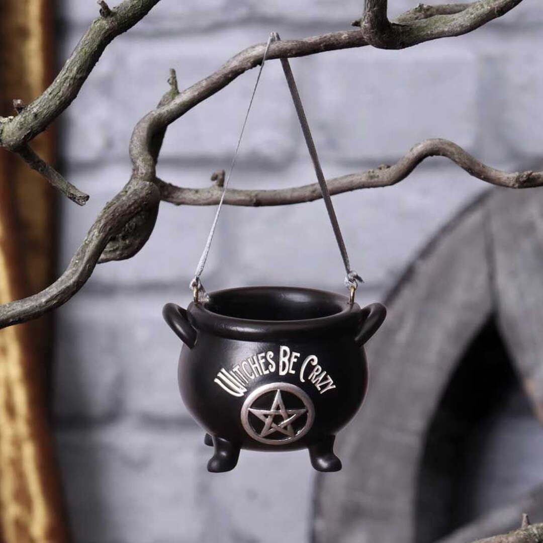 Witches Be Crazy Hanging Cauldron Ornament - Etsy