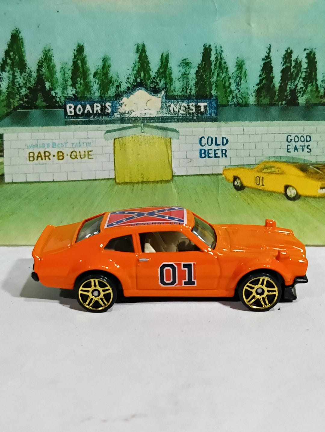 Dukes of Hazzard 1971 Ford Maverick General Lee. Custom Painted and ...