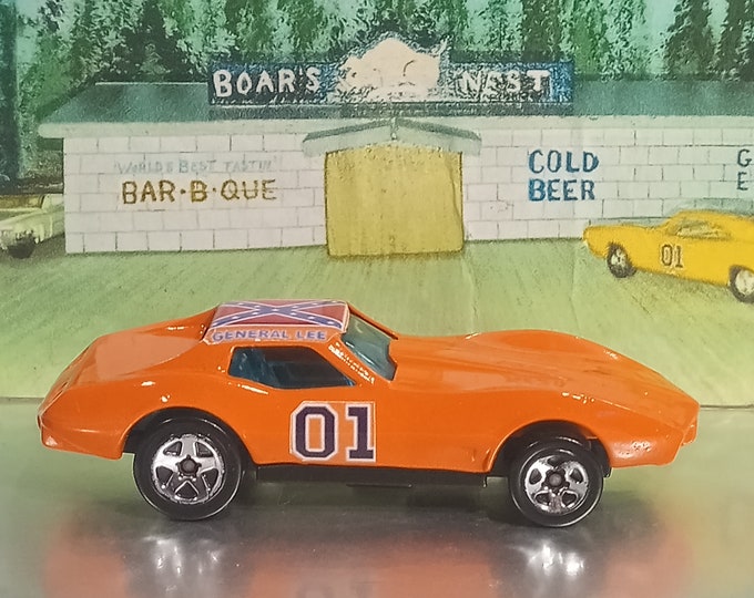 Dukes of Hazzard General Lee Corvette Custom Painted and Decaled. - Etsy