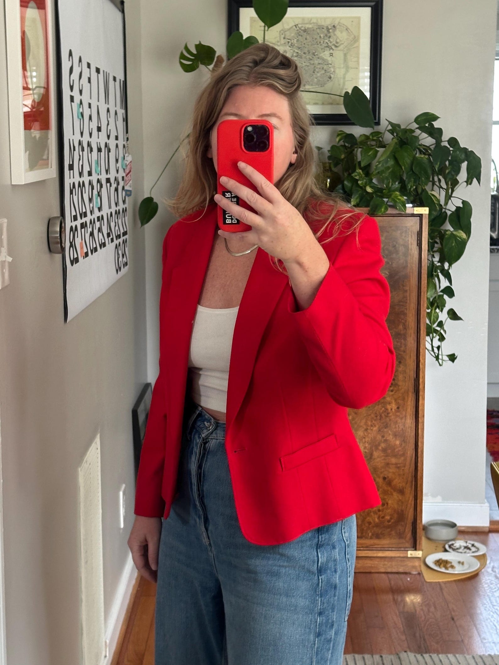 Vintage Pendleton Red Wool Blazer Jacket: Cropped Style - Etsy