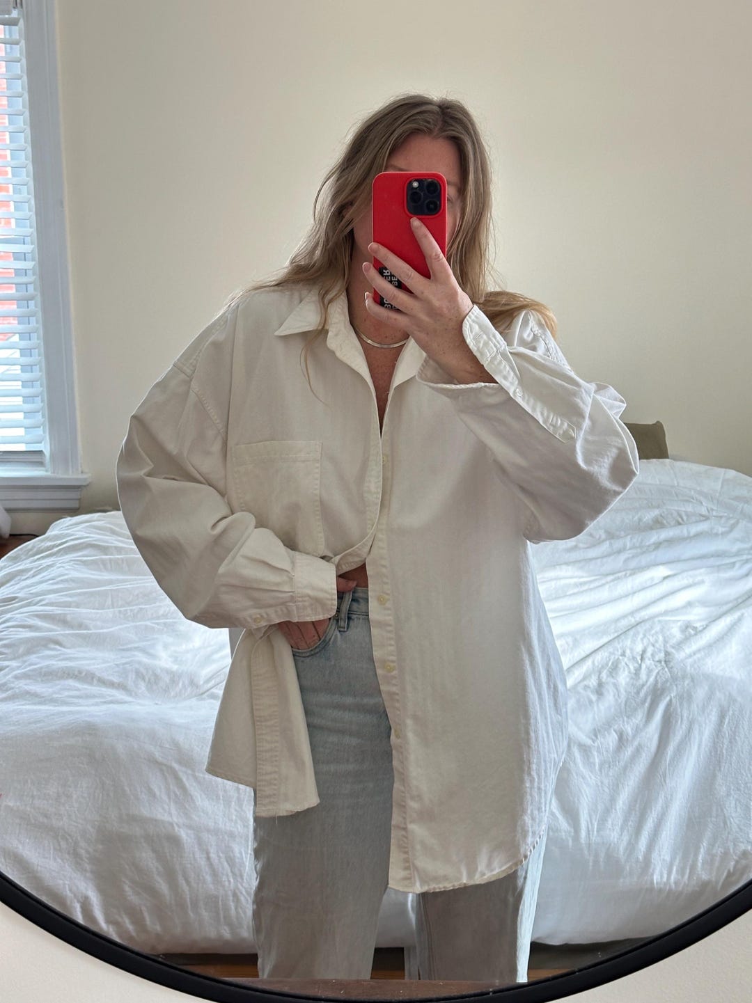 Vintage Oversized White Button Down, Oversized White Shirt, Oversized ...