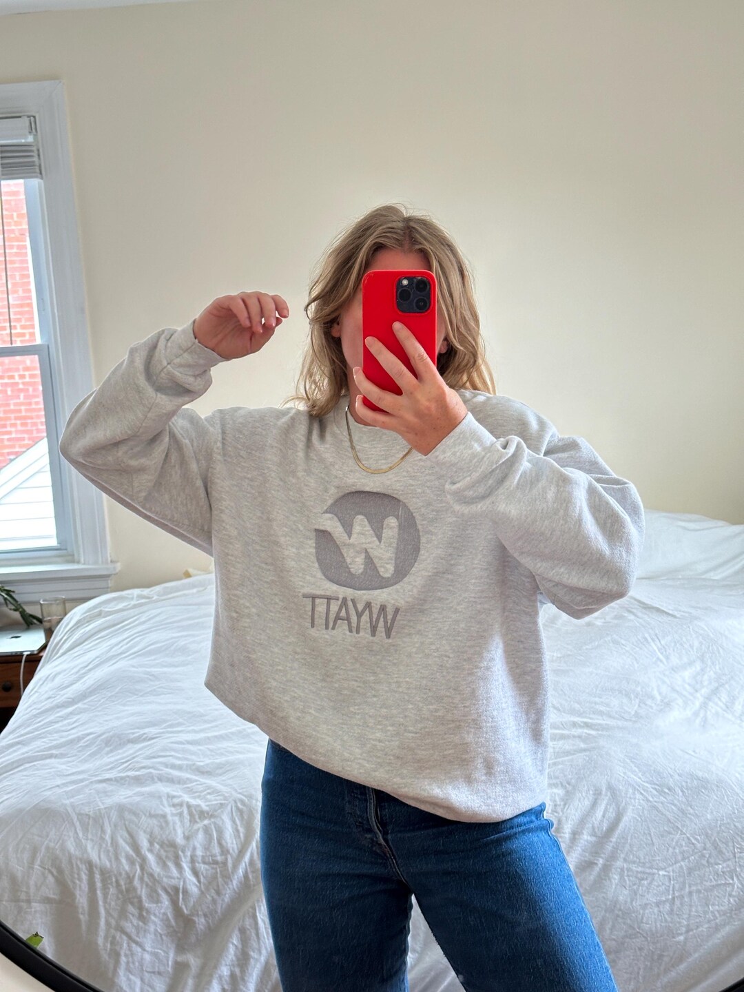 Vintage Lee Wyatt Graphic Sweatshirt: 90s Heather Gray Pullover - Etsy
