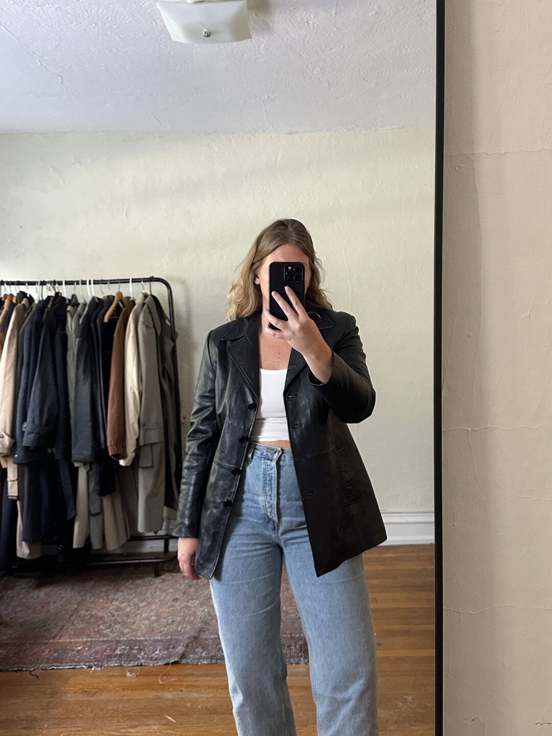 Vintage Leather Jacket Oversized Jacket 80s 90s Vintage - Etsy