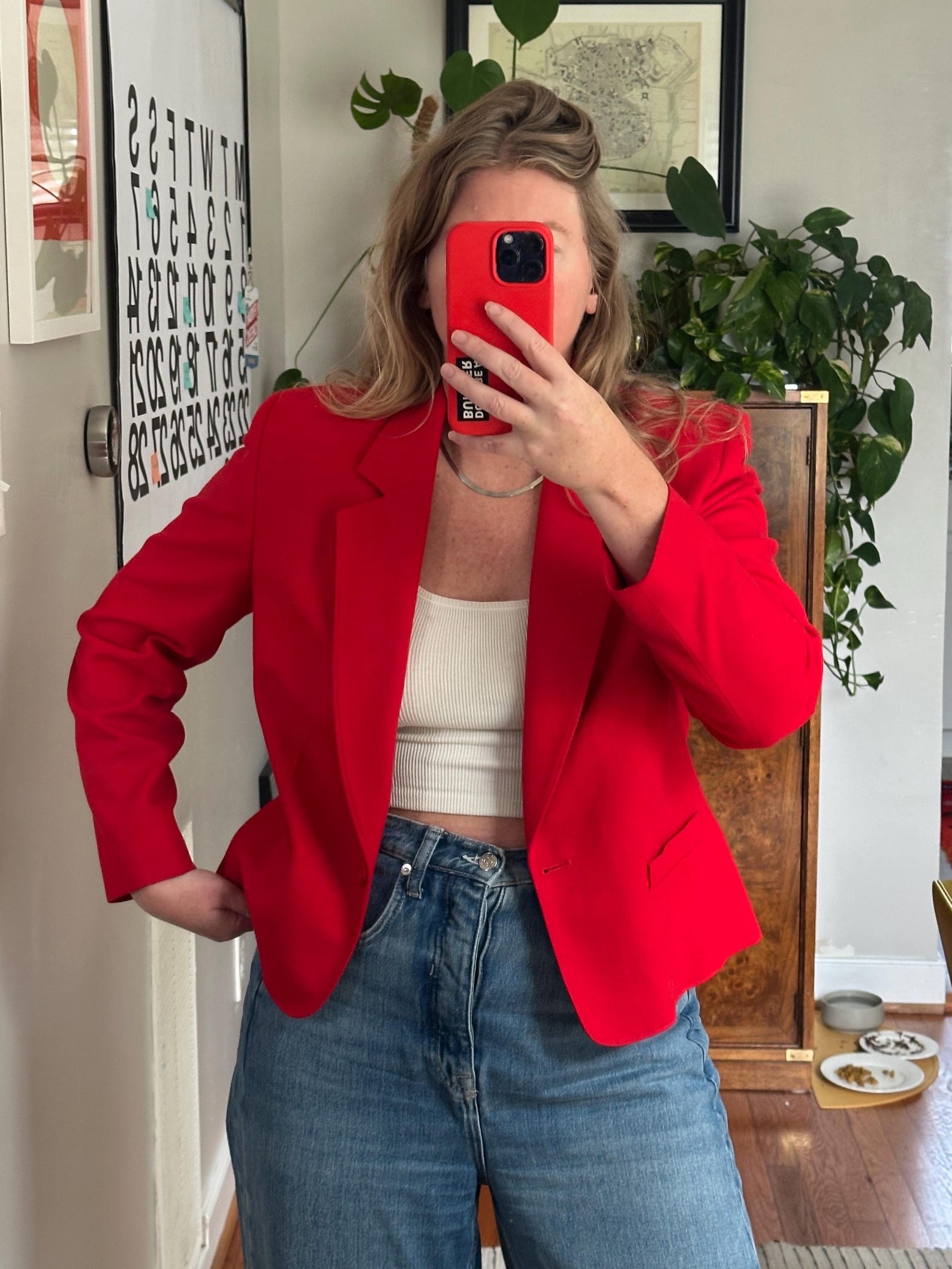 Vintage Pendleton Red Wool Blazer Jacket: Cropped Style - Etsy