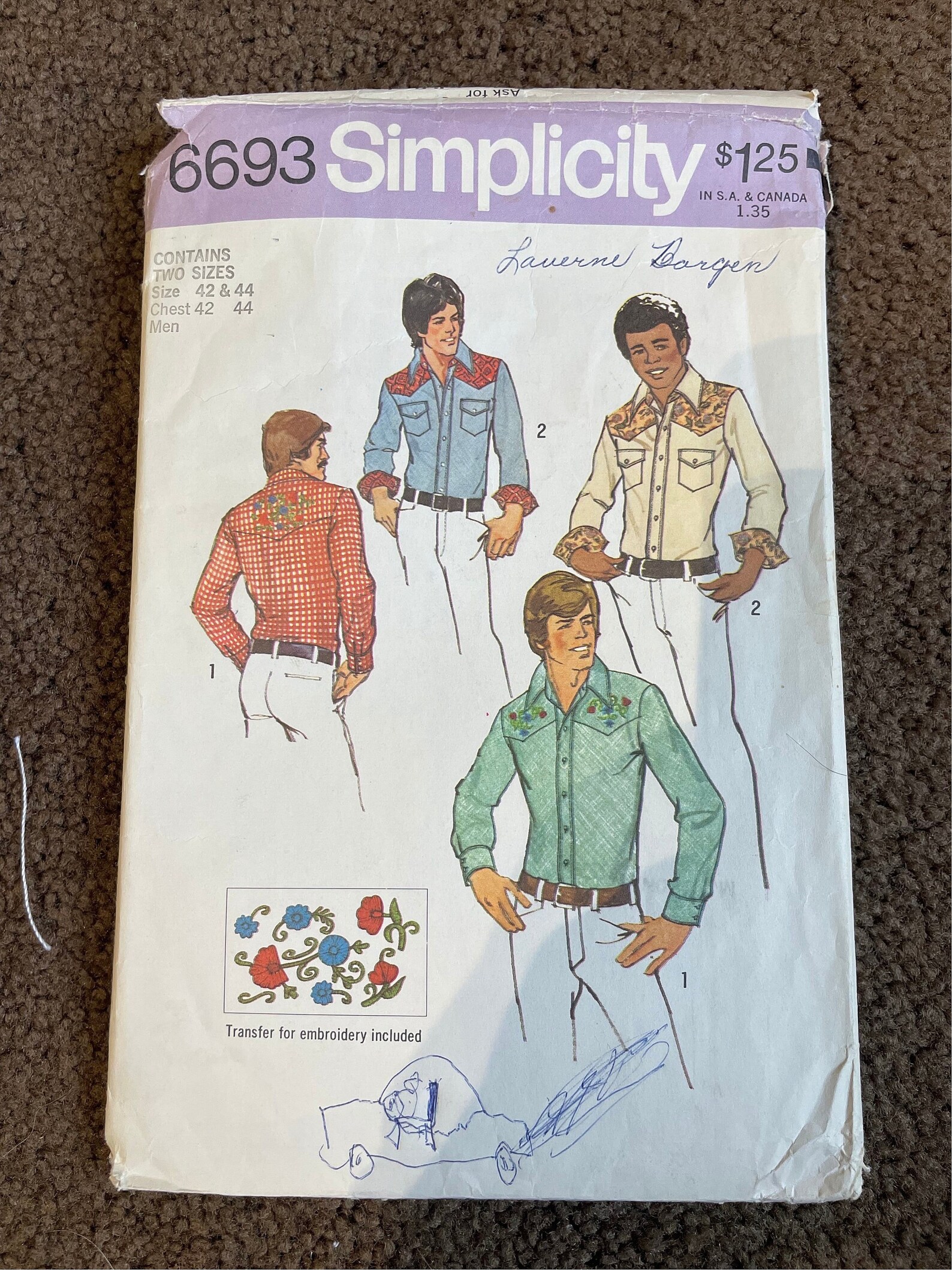 Simplicity Mens Shirts 70s 6693 - Etsy