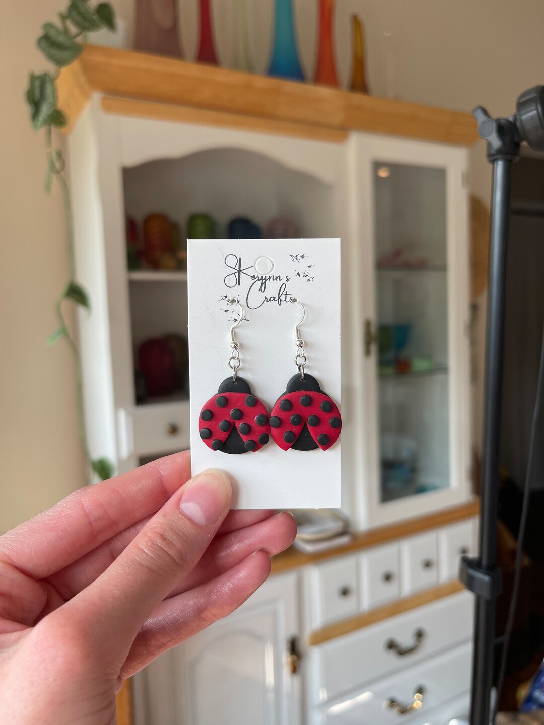 Ladybug Summer Time Clay Earrings Hypoallergenic Nickel Free - Etsy