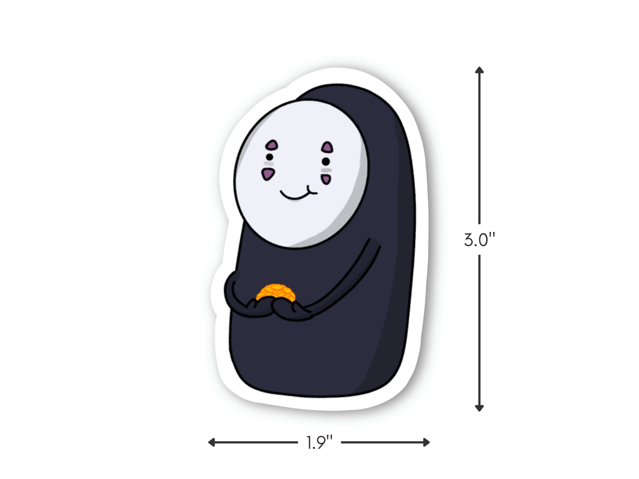Kawaii No-Face Sticker sold by Kimm Sayre | SKU 40065260 | Printerval