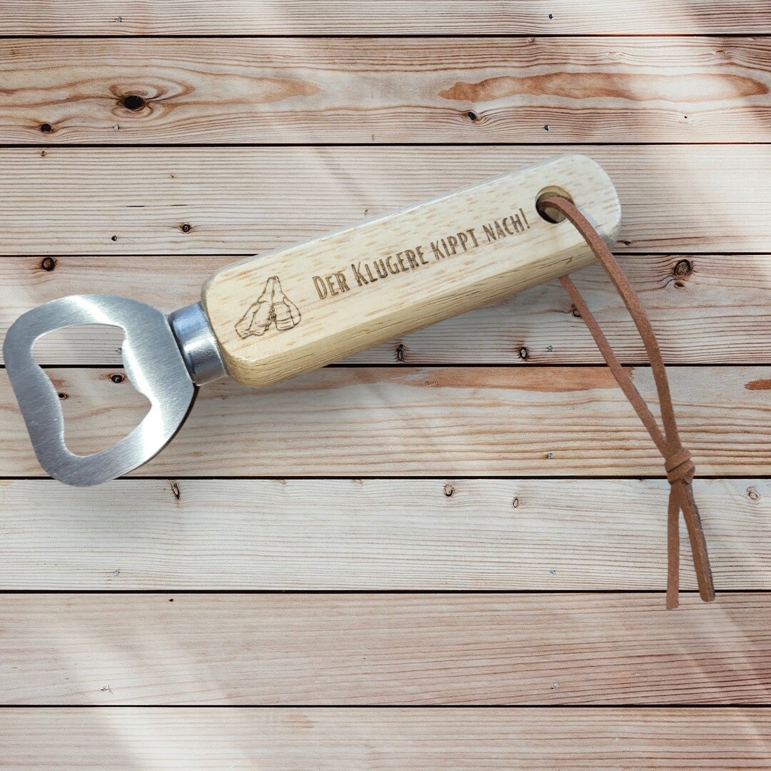 Flaschenöffner Holz Bier Sprüche Geschenk für Biertrinker - Etsy.de