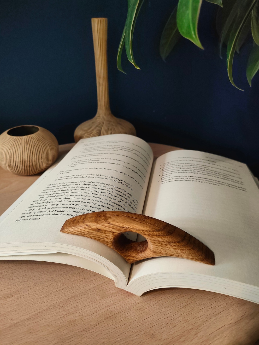 Wood Book Page Holder, Book Buddy, Thumb Page Holder, Reading Aid, for ...