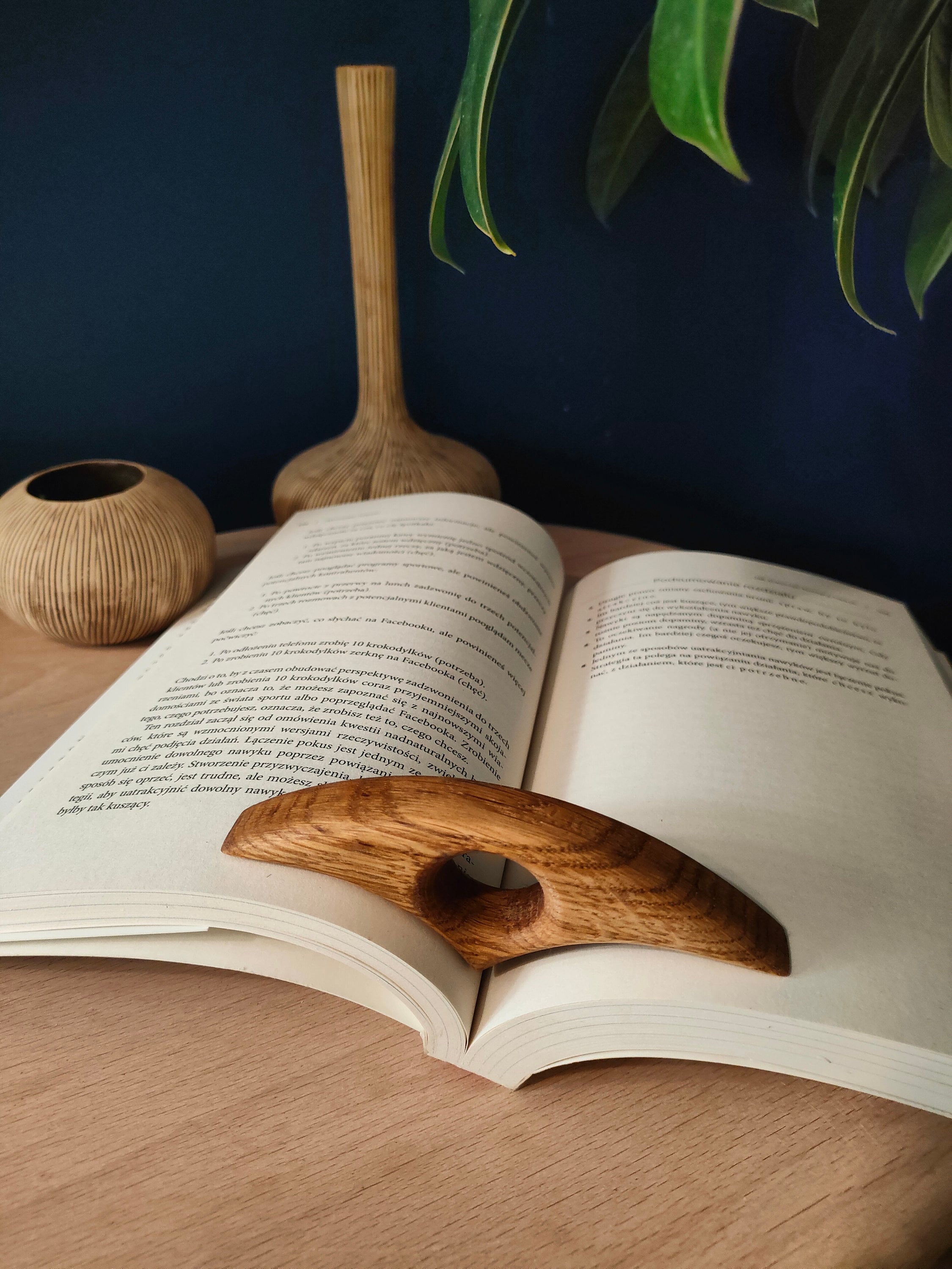 Wood Book Page Holder, Book Buddy, Thumb Page Holder, Reading Aid, for ...