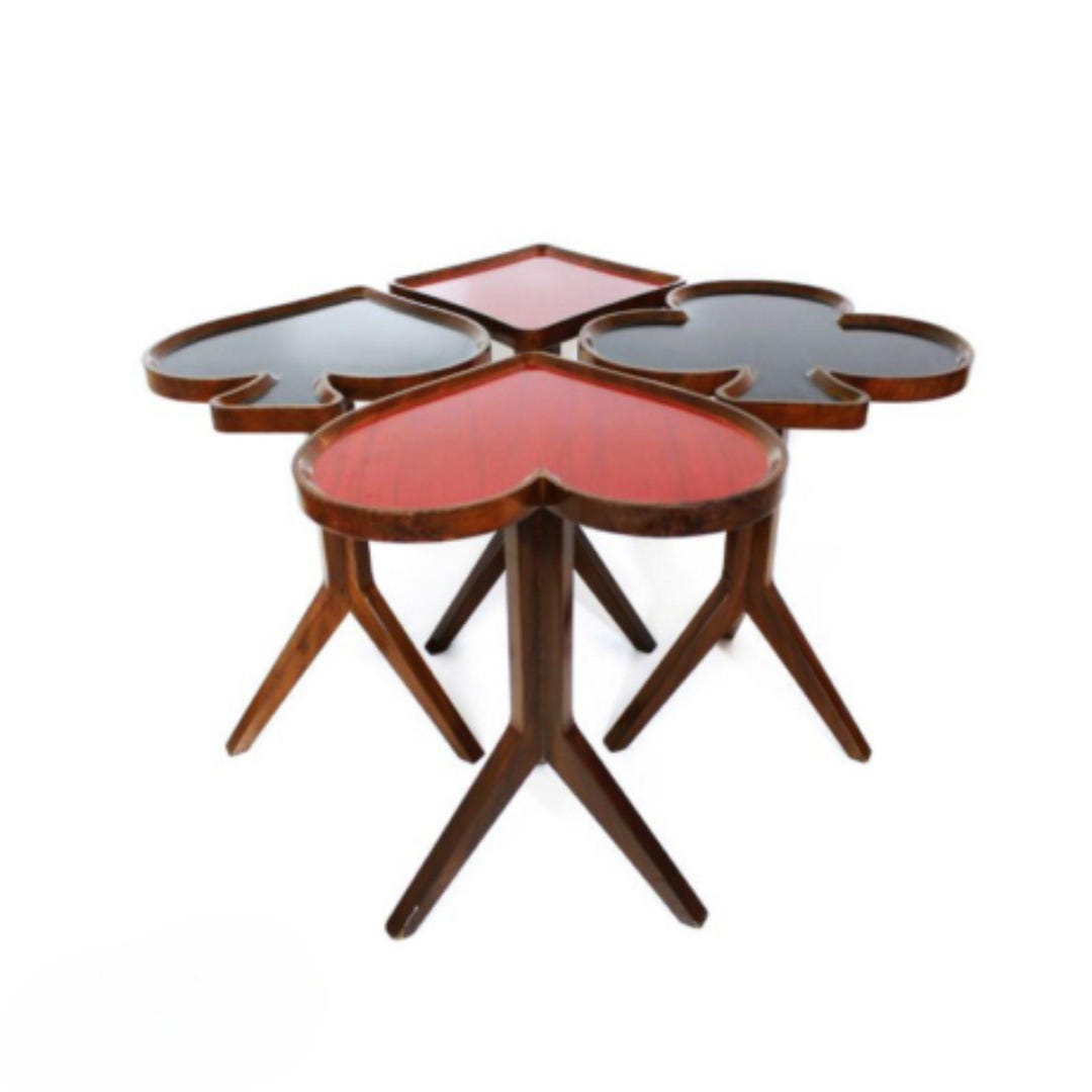 Set of 4 Cards Pips Table Handmade Coffee Table - Etsy