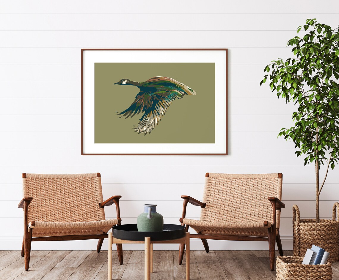 Canada Goose Painting, Hunting Art Print - Etsy
