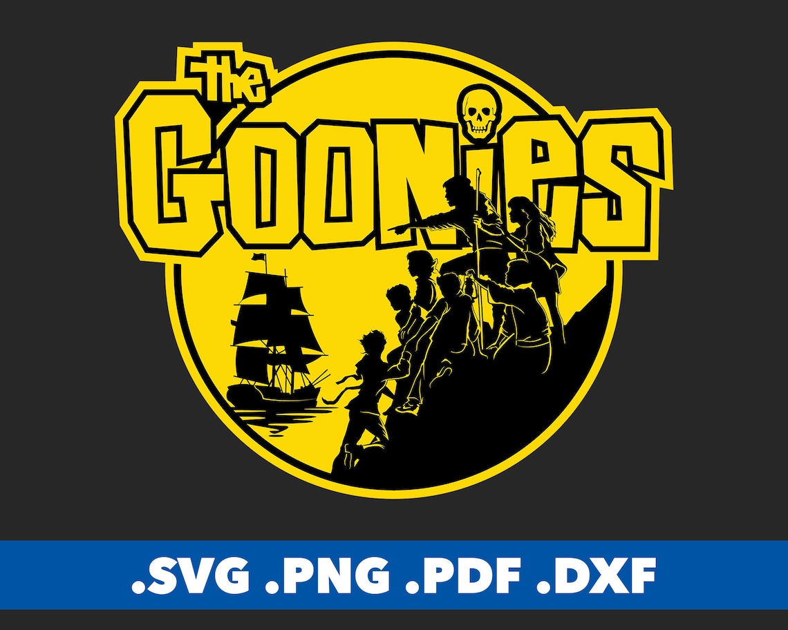 The Goonies SVG The Goonies Poster Art Cricut cut files 80s | Etsy España