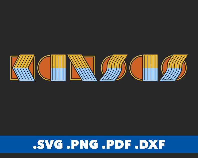 Kansas SVG Kansas Band Logo Cricut Cut Files Classic Rock - Etsy Hong Kong