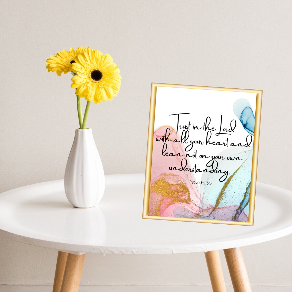 Proverbs 3:5 Print - Etsy