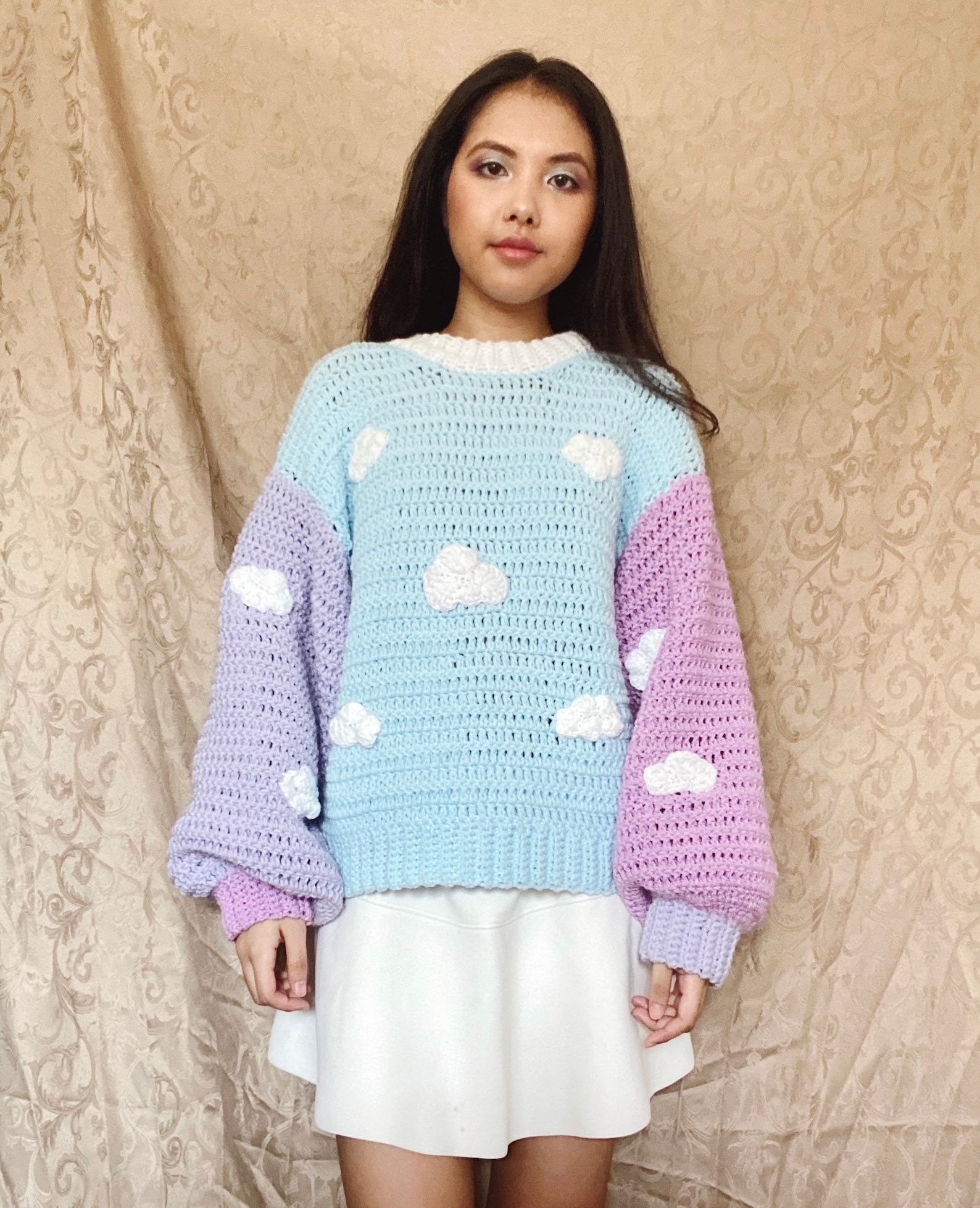 Colorblock Crochet Cloud Sweater Pattern *PDF DIGITAL DOWNLOAD* - Etsy