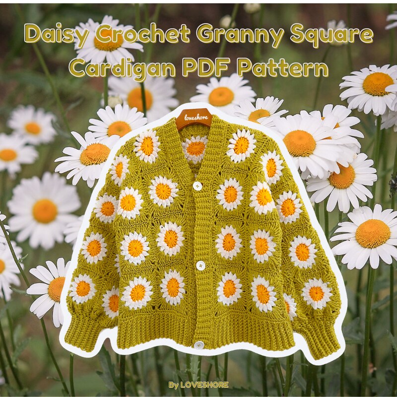 Granny Square Cardigan Pattern - Etsy