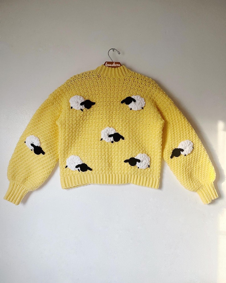 Crochet Sheep Cardigan PDF Pattern - Etsy