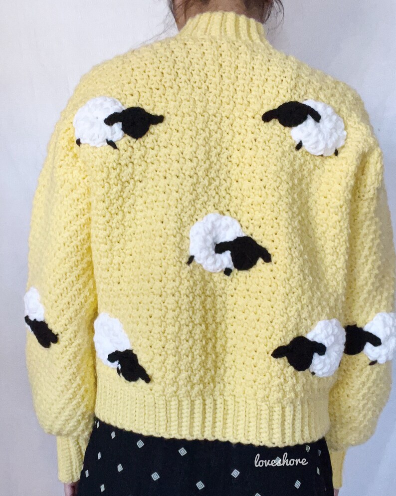 Crochet Sheep Cardigan PDF Pattern - Etsy