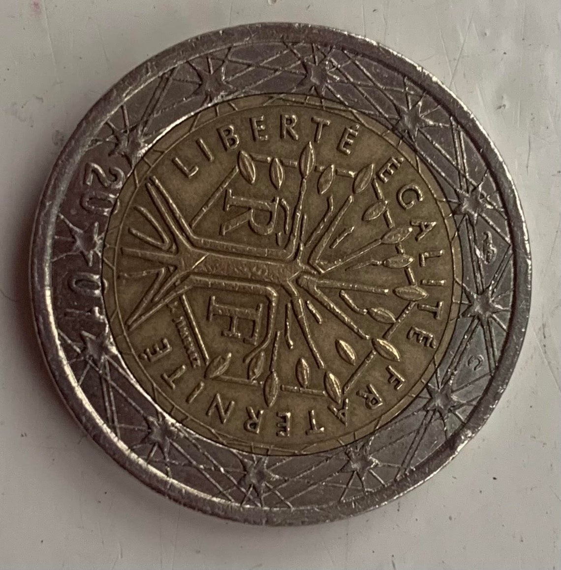 Fehlpragung 2 Euro Munze Frankreich