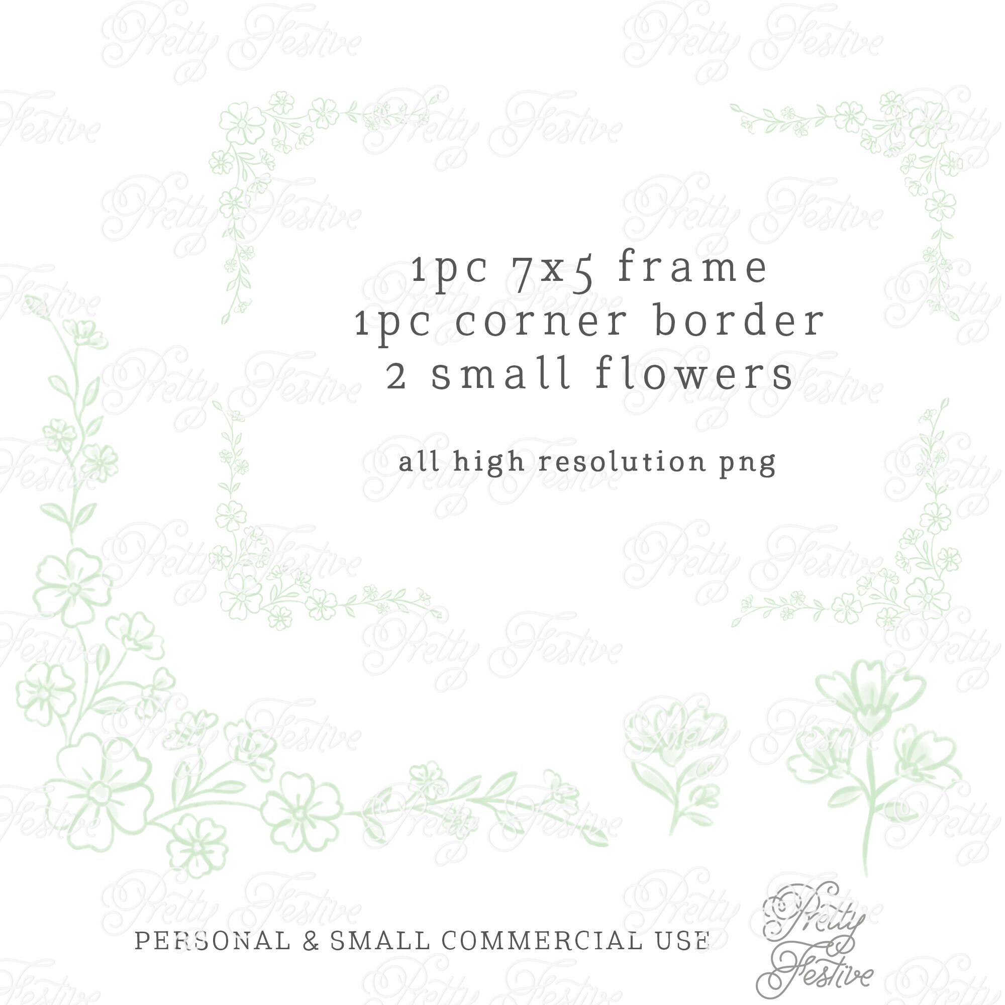 Green Corner Borders