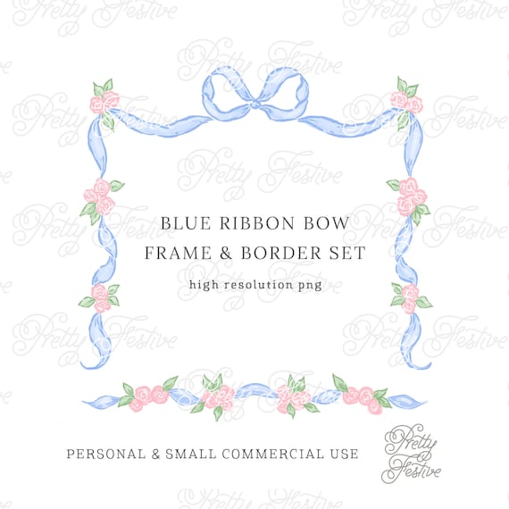 Blue Ribbon Frame