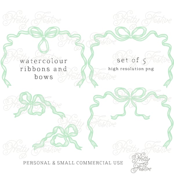 Watercolor Ribbon - Etsy