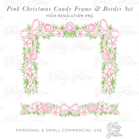 Pink Bow Border