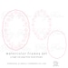 3 Pastel Pink Watercolour Clipart Frames Soft Pink Oval Frames for ...