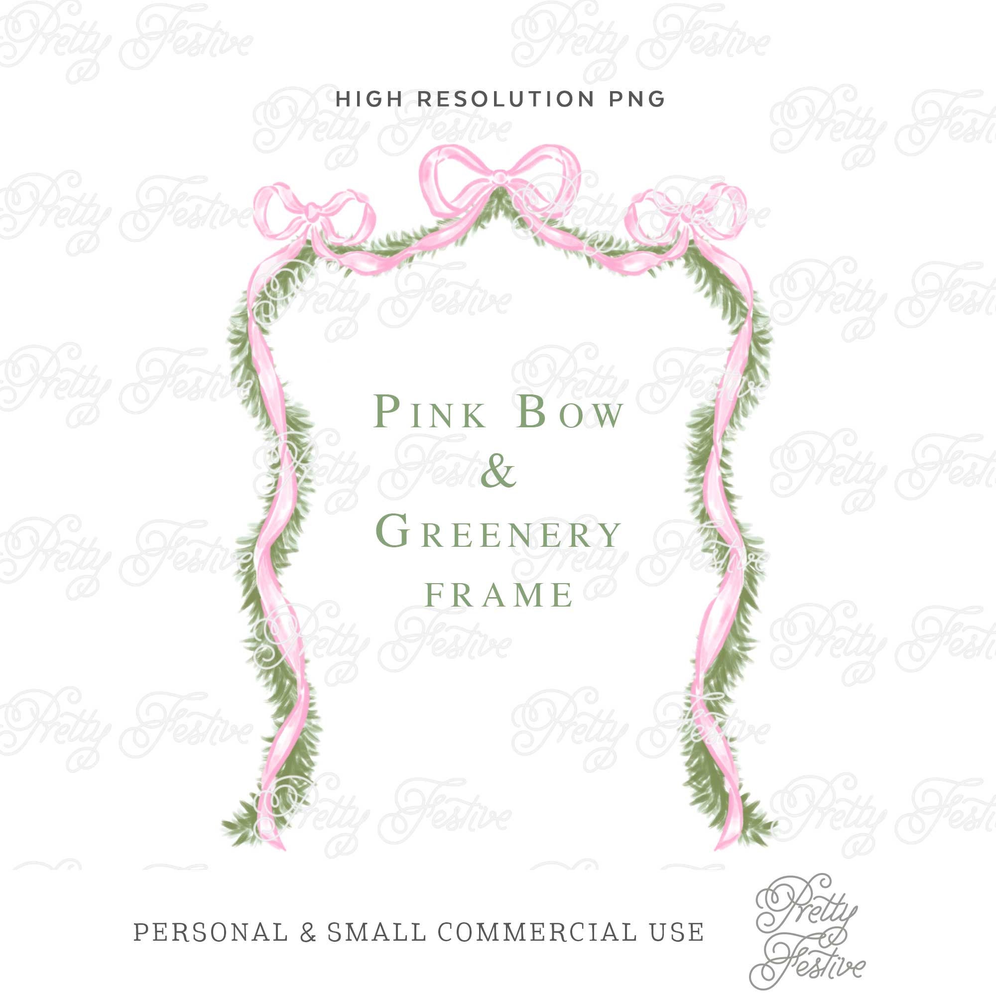 Pink Bow Border