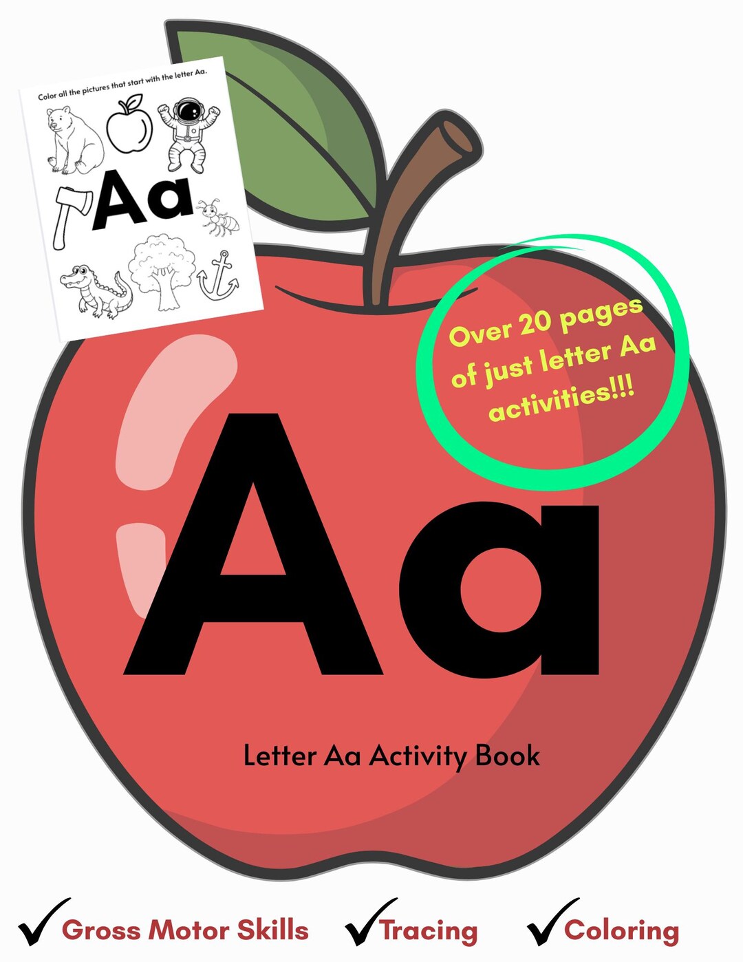 Letter Aa: Activity Book - Etsy