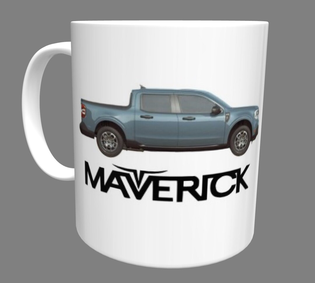 Ford Maverick Pickup Truck Mugs, Area 51, Cyber Orange, Cactus Grey ...