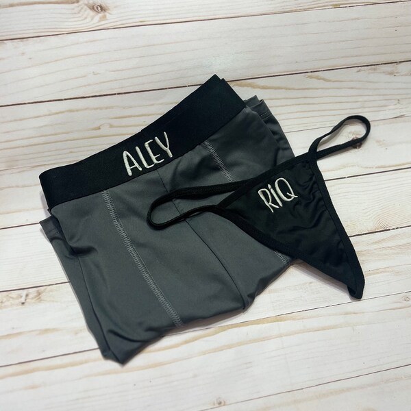 Embroidered Boxers - Etsy