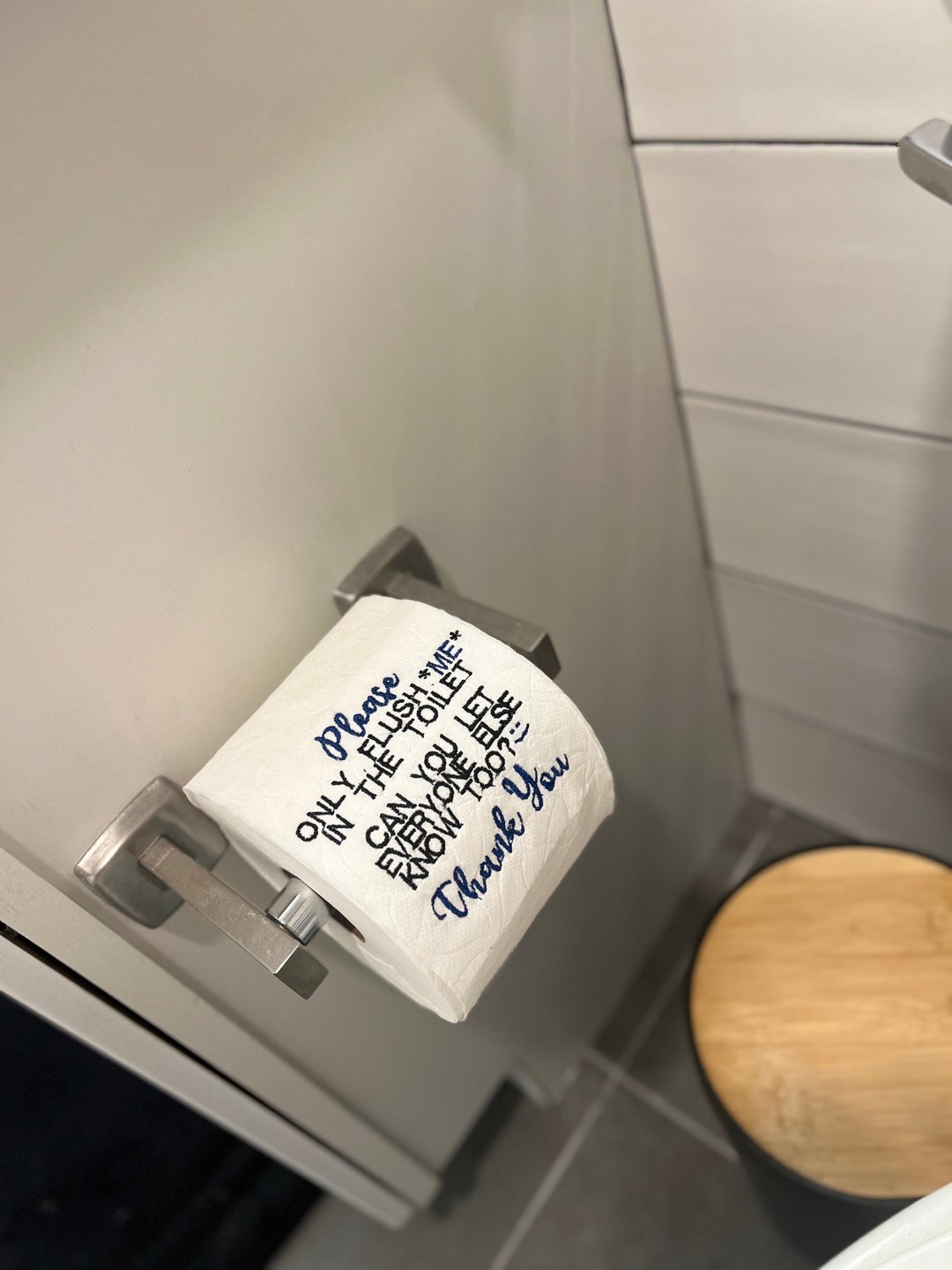 Embroidered Toilet Paper, Custom Toilet Paper, Personalized Toilet ...