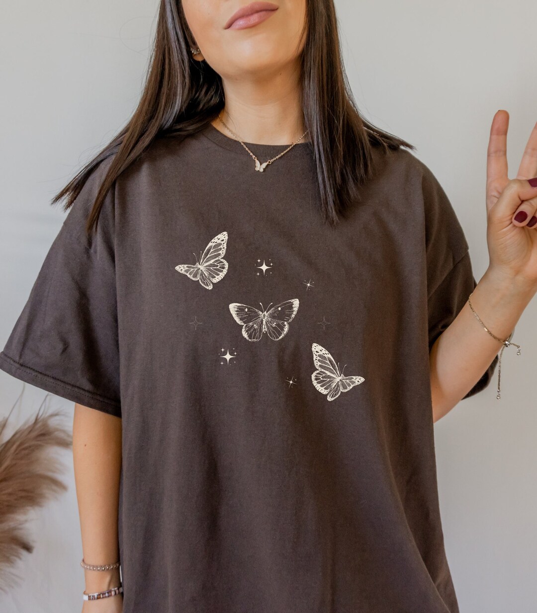Butterfly Top Fairycore Clothing Celestial Shirt Mystical Shirt Grunge ...