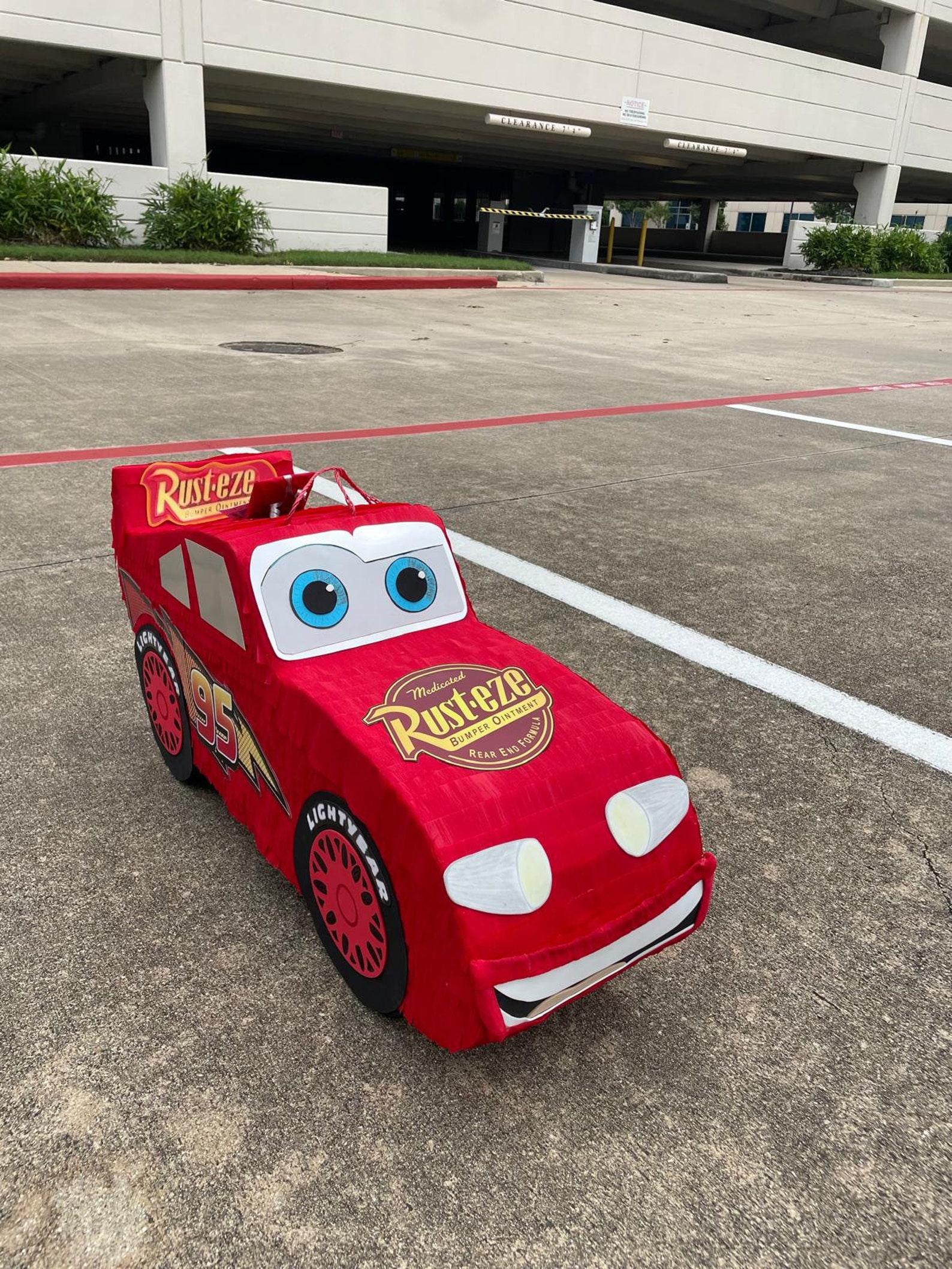 Lightning Mcqueen Piñata - Etsy