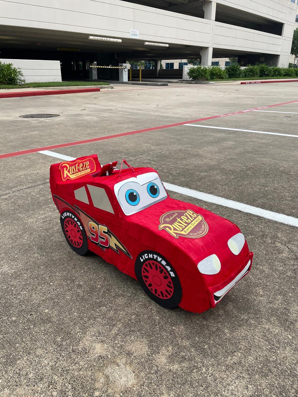 Lightning Mcqueen Piñata - Etsy